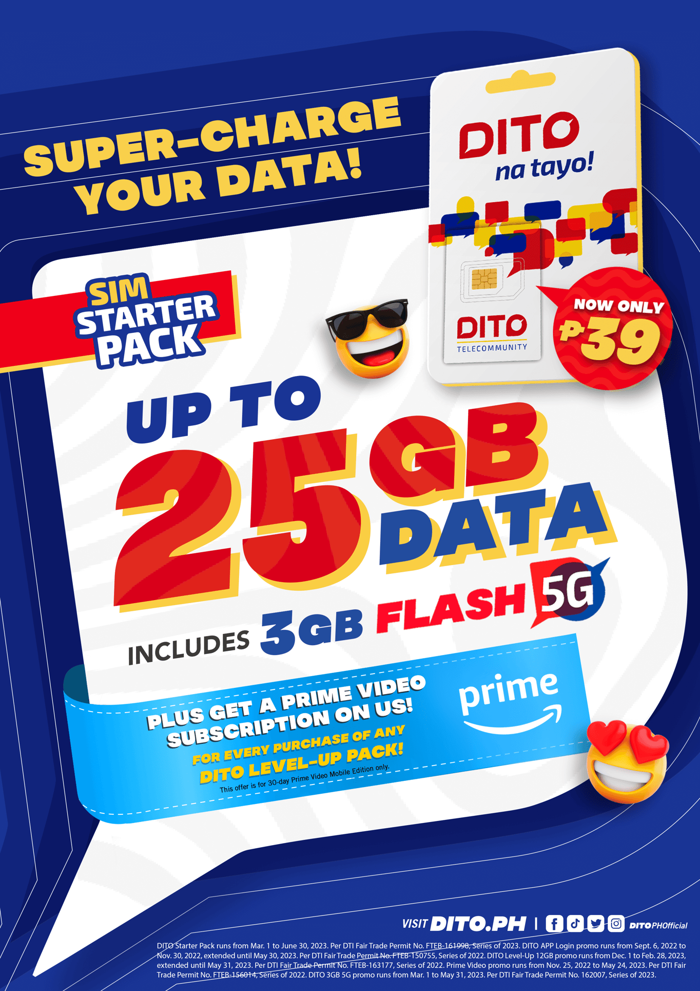 TODO SA SULIT DITO! ENJOY UP TO 25GB BONUS ALL-ACCESS DATA WITH DITO SIM STARTER PACKS